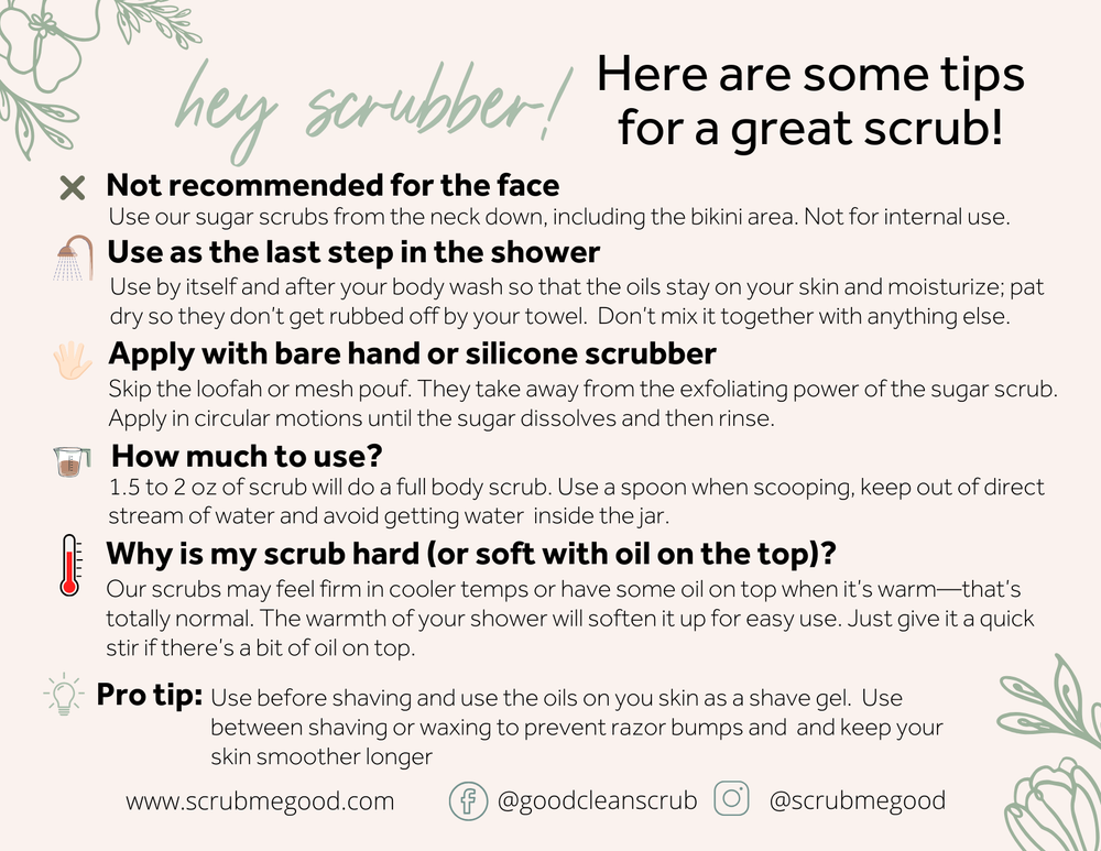 Scrub Me Good | Exfoliating Sugar Scrubs for Smooth, Glowing skin