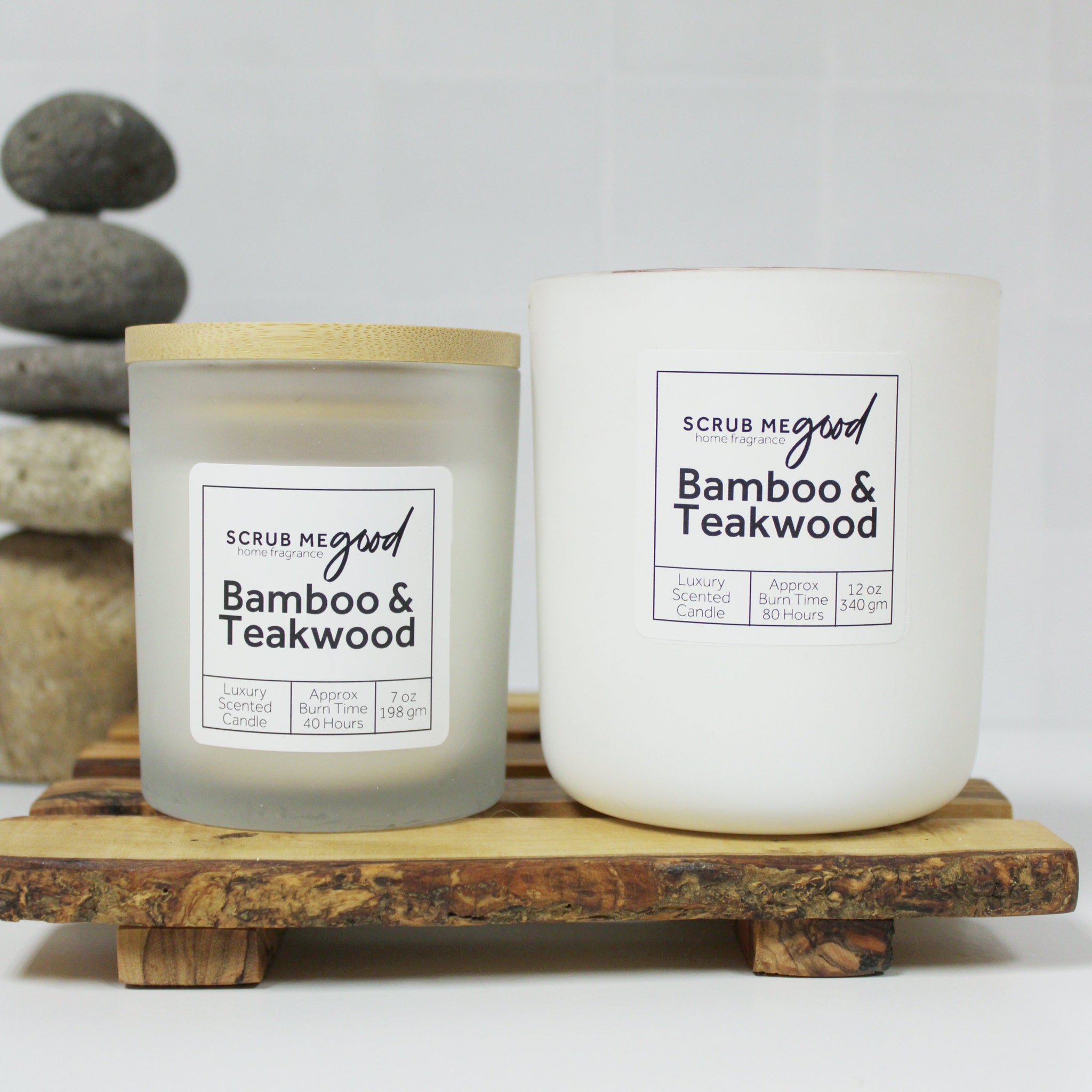 Bamboo & Teakwood Candle – Fresh Exotic Scent | Scrub Me Good